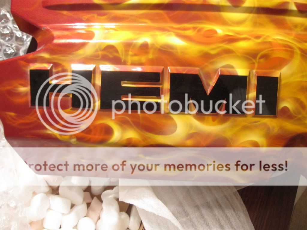 Feeler: Real Flame Painted Hemi Engine Cover And Strut Covers | Custom ...